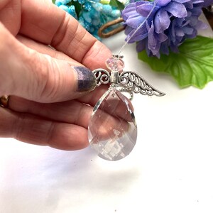 Crystal Angel, Rear View Mirror Angel, Suncatcher Angel, Sympathy Gift ...