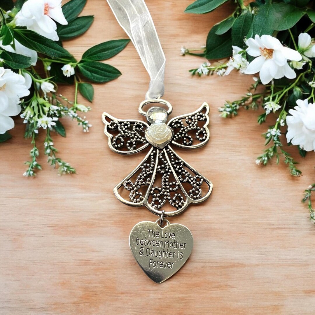 Mother-daughter Angel Ornament: Memorial Gift for Mom - Etsy