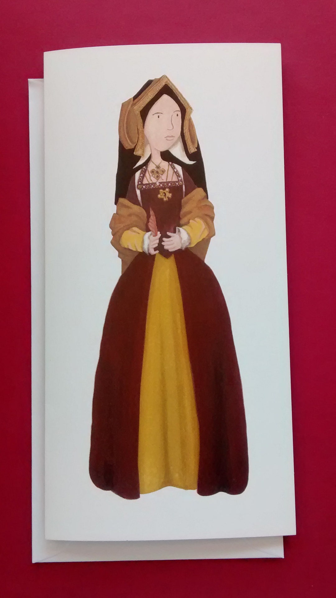 Illustrated Card: Catherine of Aragon - Etsy