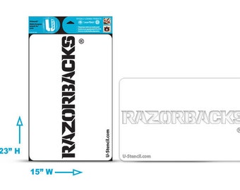 Arkansas Tusk Face Multi-purpose Stencil | Etsy