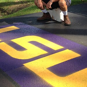 Louisiana State University “LSU” Stencil – XL Includes Paint - Etsy
