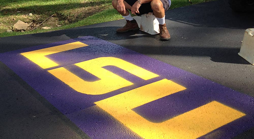 Louisiana State University LSU Stencil XL Includes Paint | Etsy