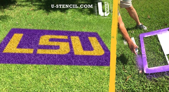 Louisiana State University LSU Stencil XL Includes Paint | Etsy