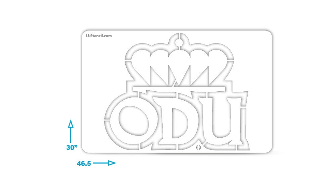 Old Dominion Stencil - ODU Crown – the Tailgater - Etsy