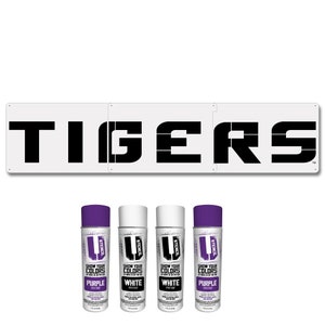 LSU TIGERS Stencil - XL Includes Paint - Etsy