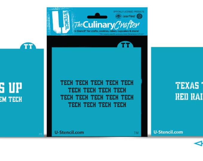 Officially Licensed Texas Tech Stencil 3-pack – the Culinary Crafter - Etsy