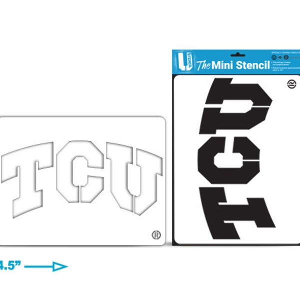 Tcu Stencil - Etsy