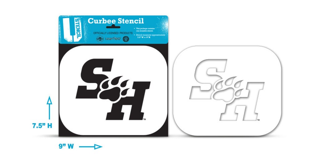 Sam Houston Logo Stencil – the Curbee - Etsy