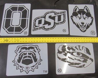College stencil | Etsy