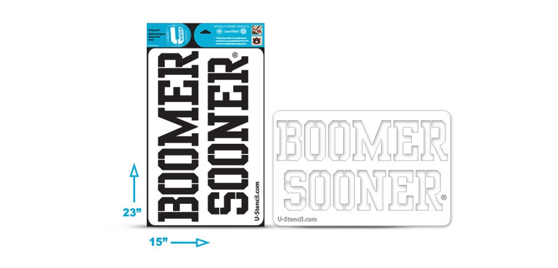 Oklahoma BOOMER SOONER Multi-purpose Stencil OUOOS-501 - Etsy