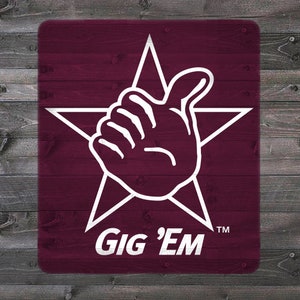 TEXAS A&M “GIG ‘EM” – Tailgater Stencil Kit - Etsy