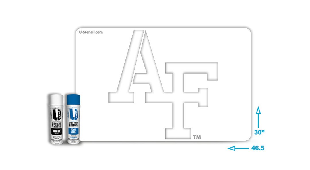 Air Force “AF” Stencil Kit – the Tailgater - Etsy