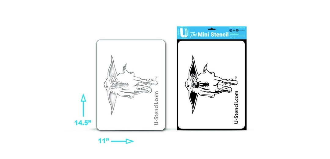 Officially Licensed Texas Tech Masked Rider – Mini Stencil - Etsy