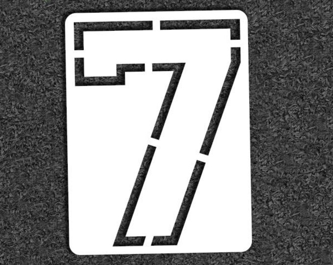 NUMBER 7 – MINI STENCIL - Etsy
