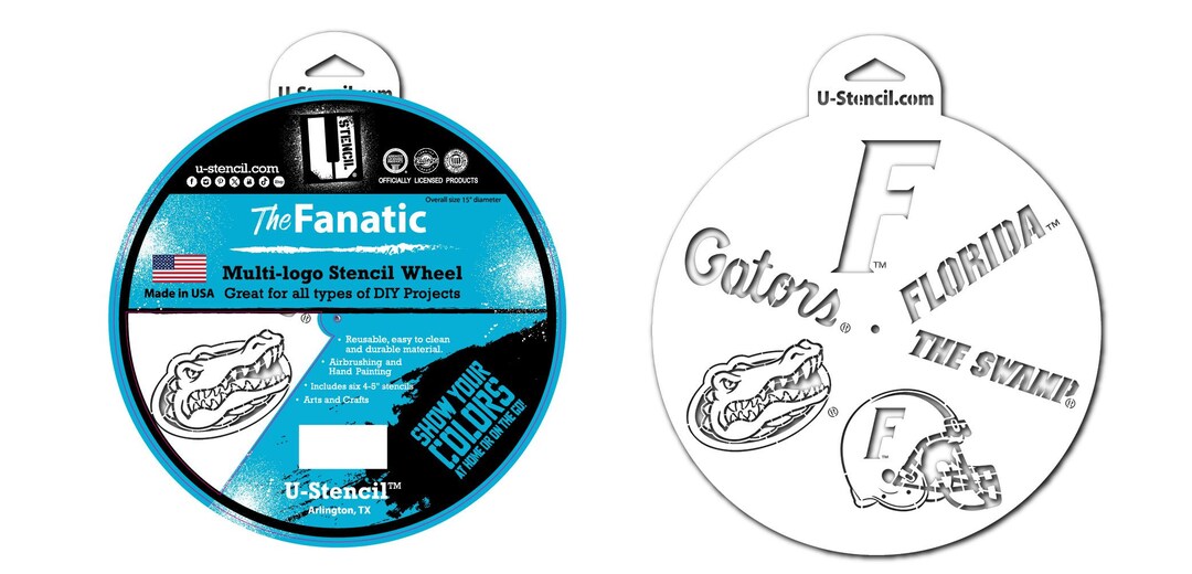 Florida Gators Large Fanatic Stencil Wheel - Etsy