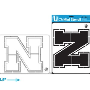 NEBRASKA “N” – MINI STENCIL - Etsy