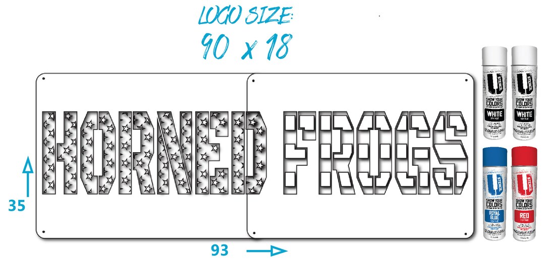 TCU Patriotic Lawn Stencil Kit - Etsy