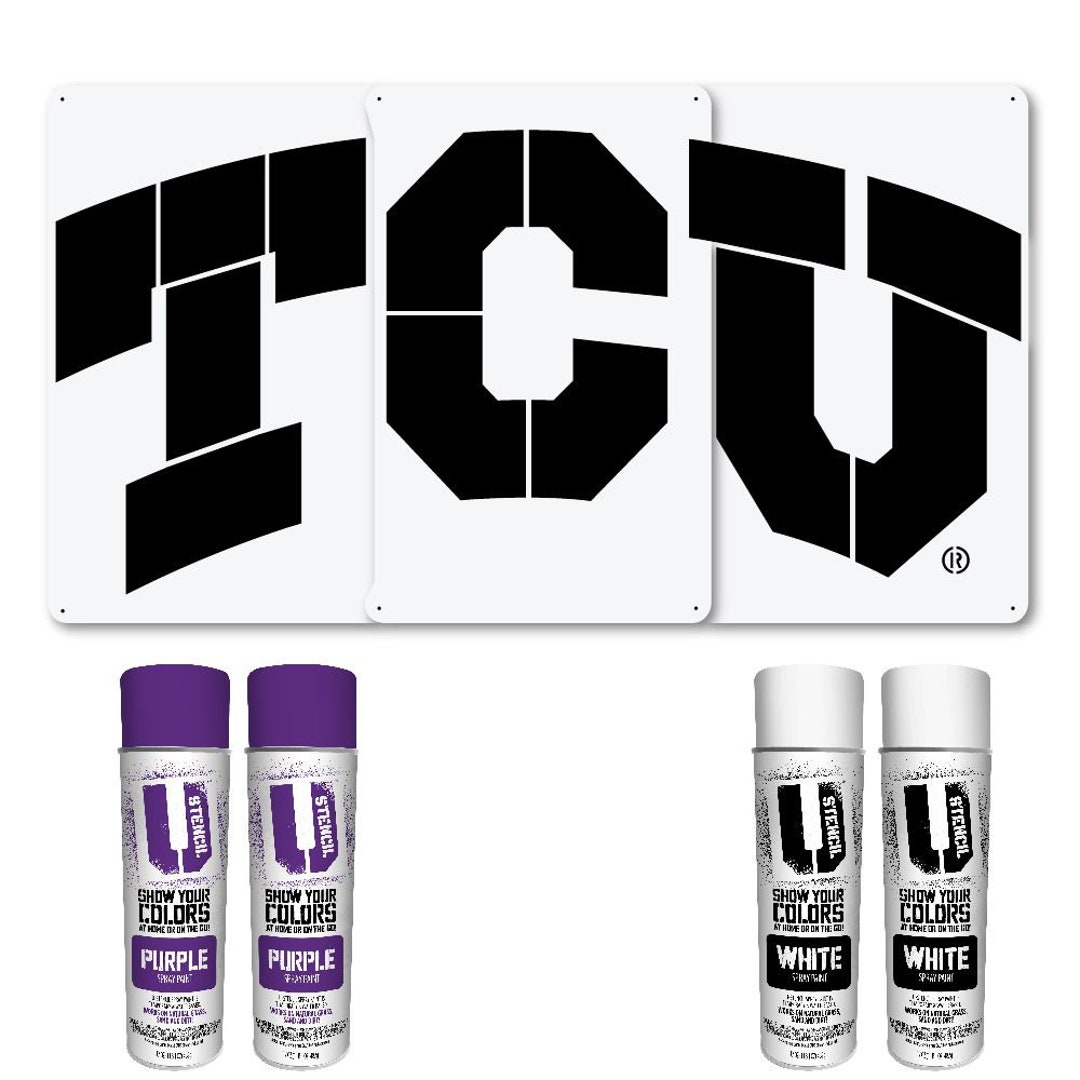 TCU Original Lawn Stencil Kit - Etsy
