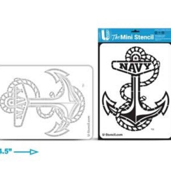 Navy Anchor Stencil - Etsy