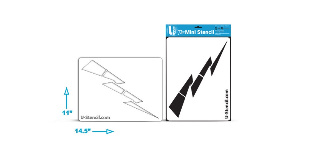 Air Force Bolt Stencil – the Mini - Etsy