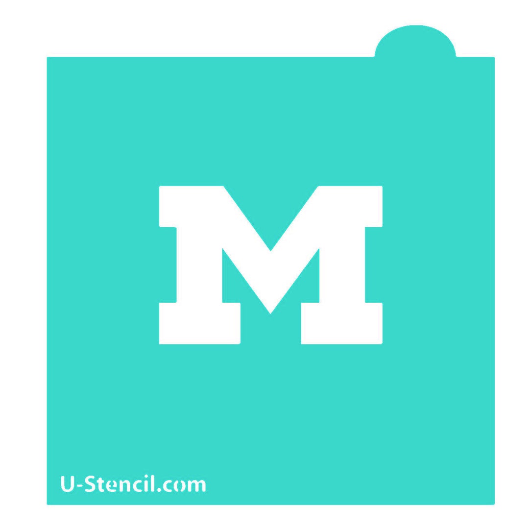 M Stencil – Culinary Crafter - Etsy