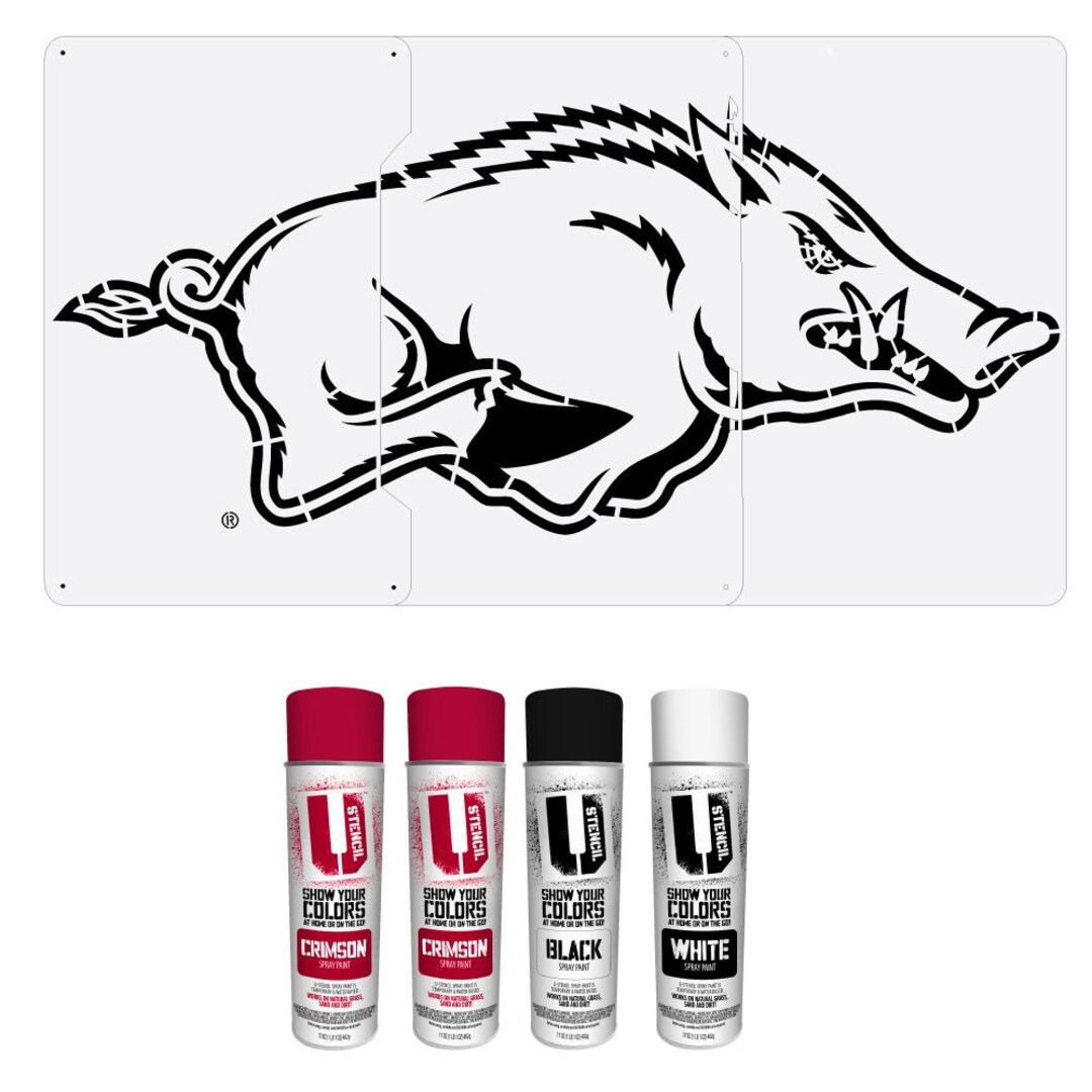 Arkansas Tusk – Lawn Stencil Including Paint - Etsy