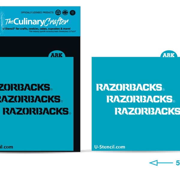 Razorback Stencil - Etsy