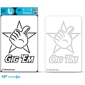 Texas A&M "gig Em' – Multi-purpose Stencil - Etsy