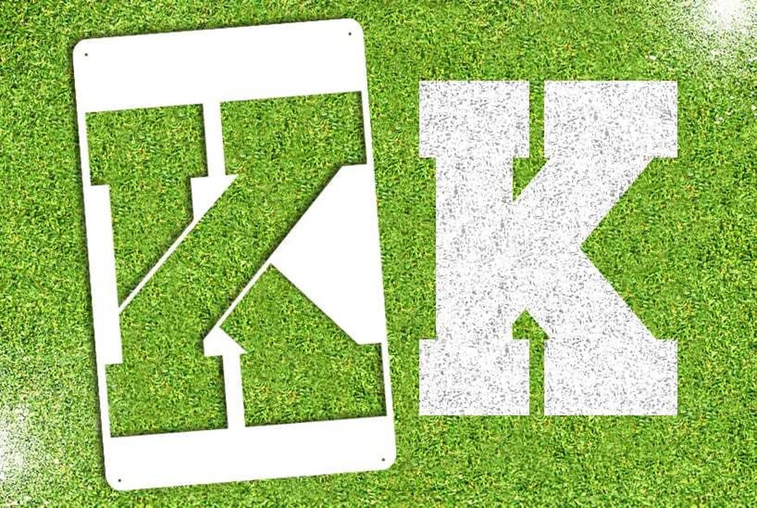 Letter K Stencil - Etsy