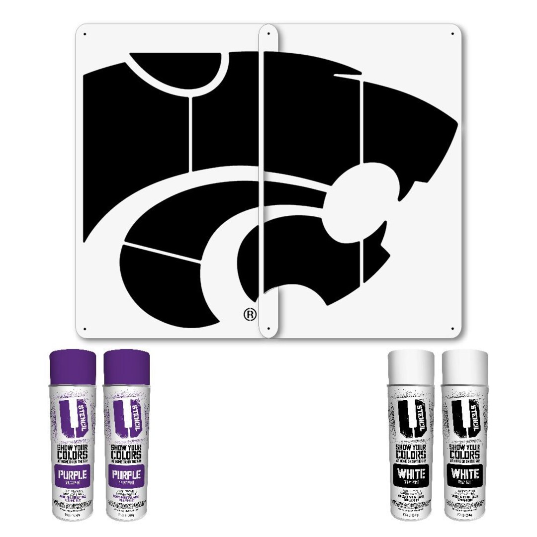 Kansas State Wildcat Original Lawn Stencil Kit - Etsy