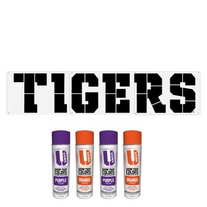Clemson "tigers" – Lawn Stencil Including Paint - Etsy
