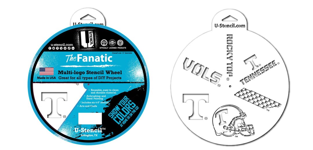 Tennessee Large Fanatic Stencil Wheel - Etsy