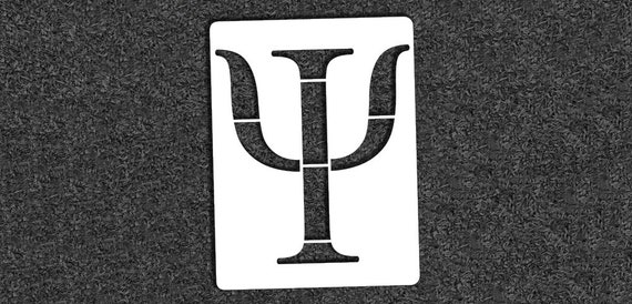 Greek Alphabet PSI MINI STENCIL | Etsy