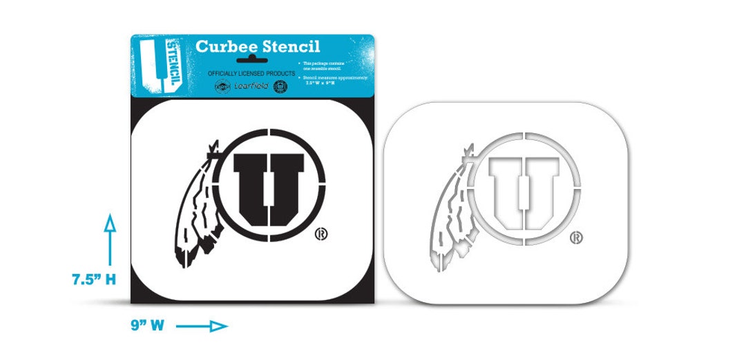 University of Utah “U” – Curbee Stencil - Etsy