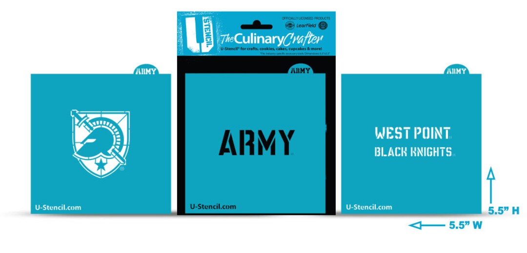 Officially Licensed ARMY Stencil 3-pack – the Culinary Crafter - Etsy