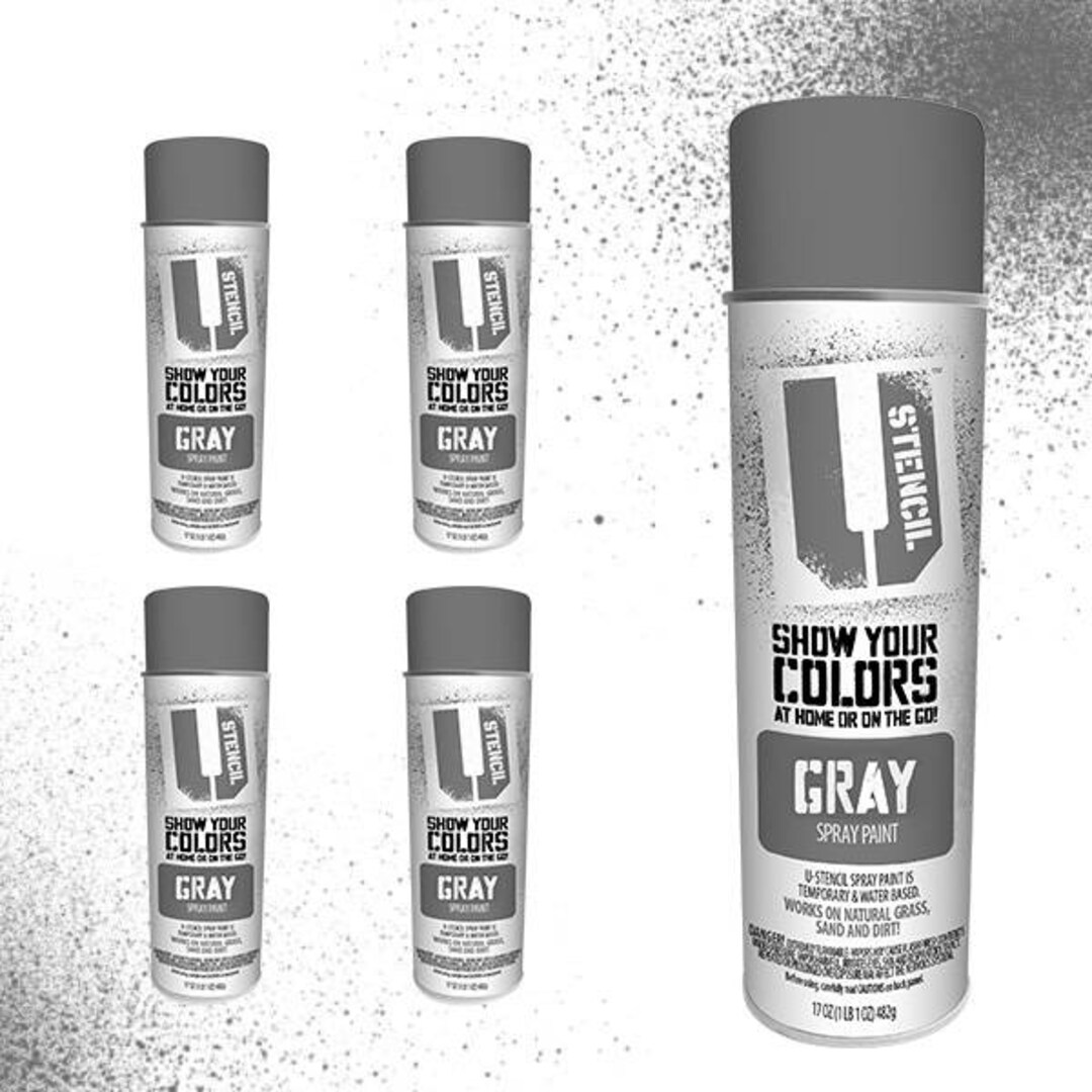 Grass Safe Spray Paint GRAY 4 PACK - Etsy