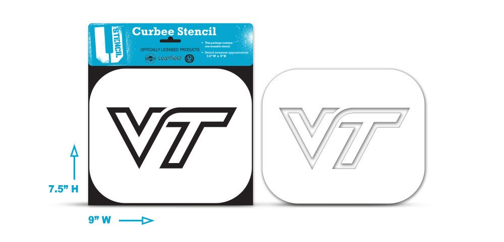 Virginia Tech Stencil Curbee Stencil | Etsy