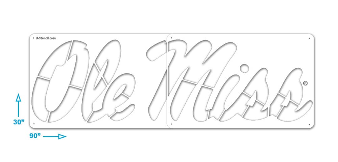 Ole Miss – Lawn Stencil Only - Etsy