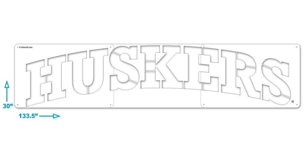 Nebraska Huskers Lawn Stencil Including Paint | Etsy
