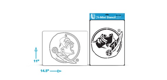 FLORIDA STATE Seminole Mini Stencil | Etsy