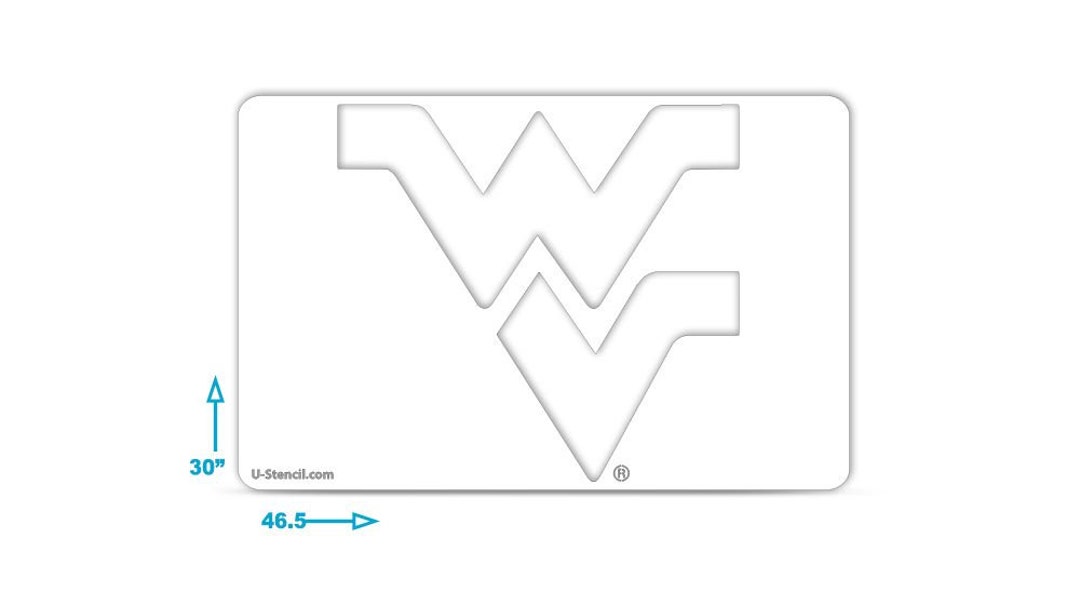 West Virginia WV Tailgater Stencil - Etsy