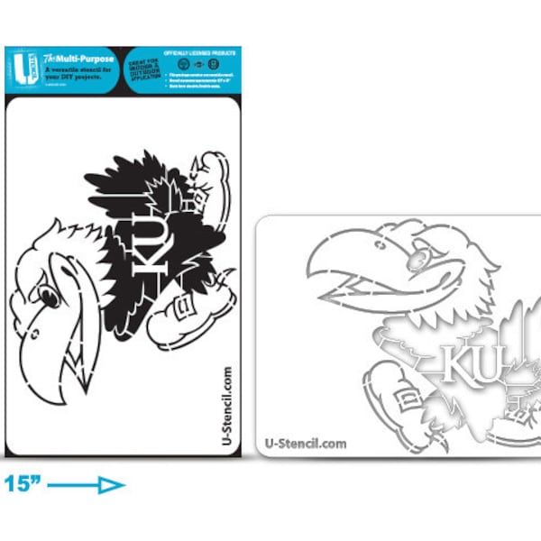 Jayhawk Stencil - Etsy