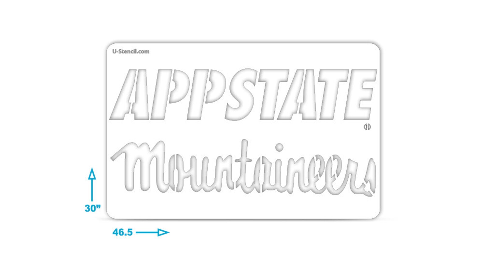 Appalachian app State Tailgater Stencil - Etsy