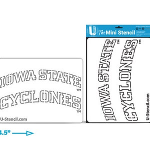 IOWA STATE CYCLONES Mini Stencil - Etsy