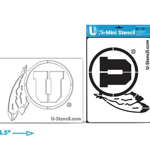 University of Utah “U” – Mini Stencil - Etsy