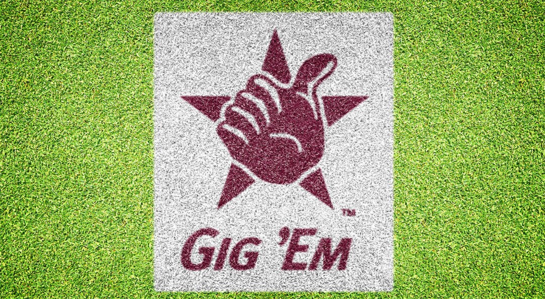 Texas A&M gig em Lawn Stencil Including Paint - Etsy