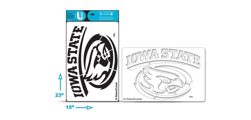 Iowa State With Bird Multi-purpose Stencil - Etsy