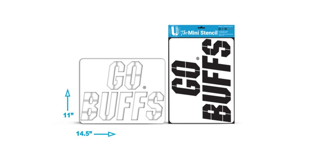 COLORADO “GO BUFFS” – Mini Stencil - Etsy