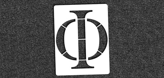 Greek Alphabet PHI MINI STENCIL | Etsy