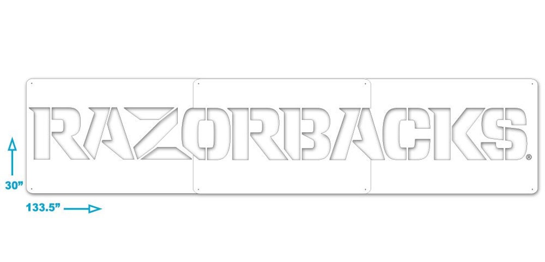 Arkansas Razorbacks Stencil Only - Etsy